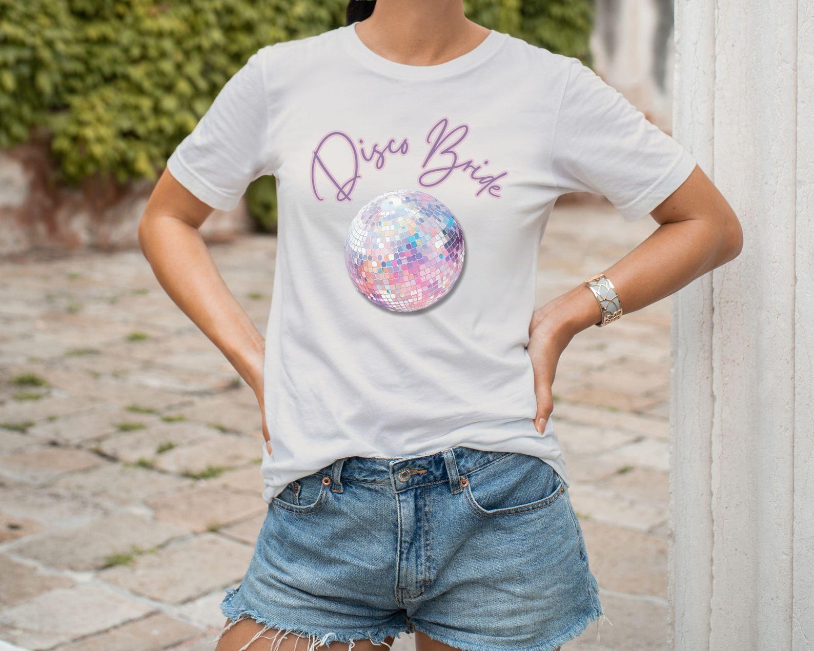 Disco Bride Dancing Queens Bachelorette Party Shirts Girls Weekend Bach ...