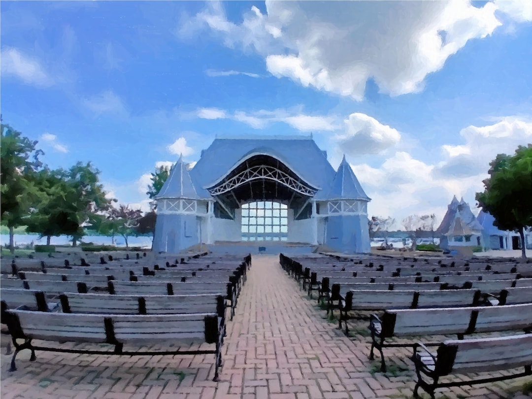 Poster Prints: Lake Harriet Bandshell_3b - Etsy
