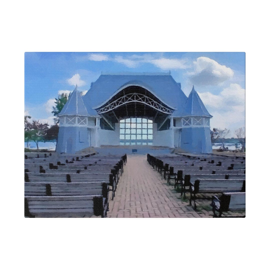 Matte Canvas: Lake Harriet Bandshell, Minneapolis, MN - Stretched, 0.75 ...