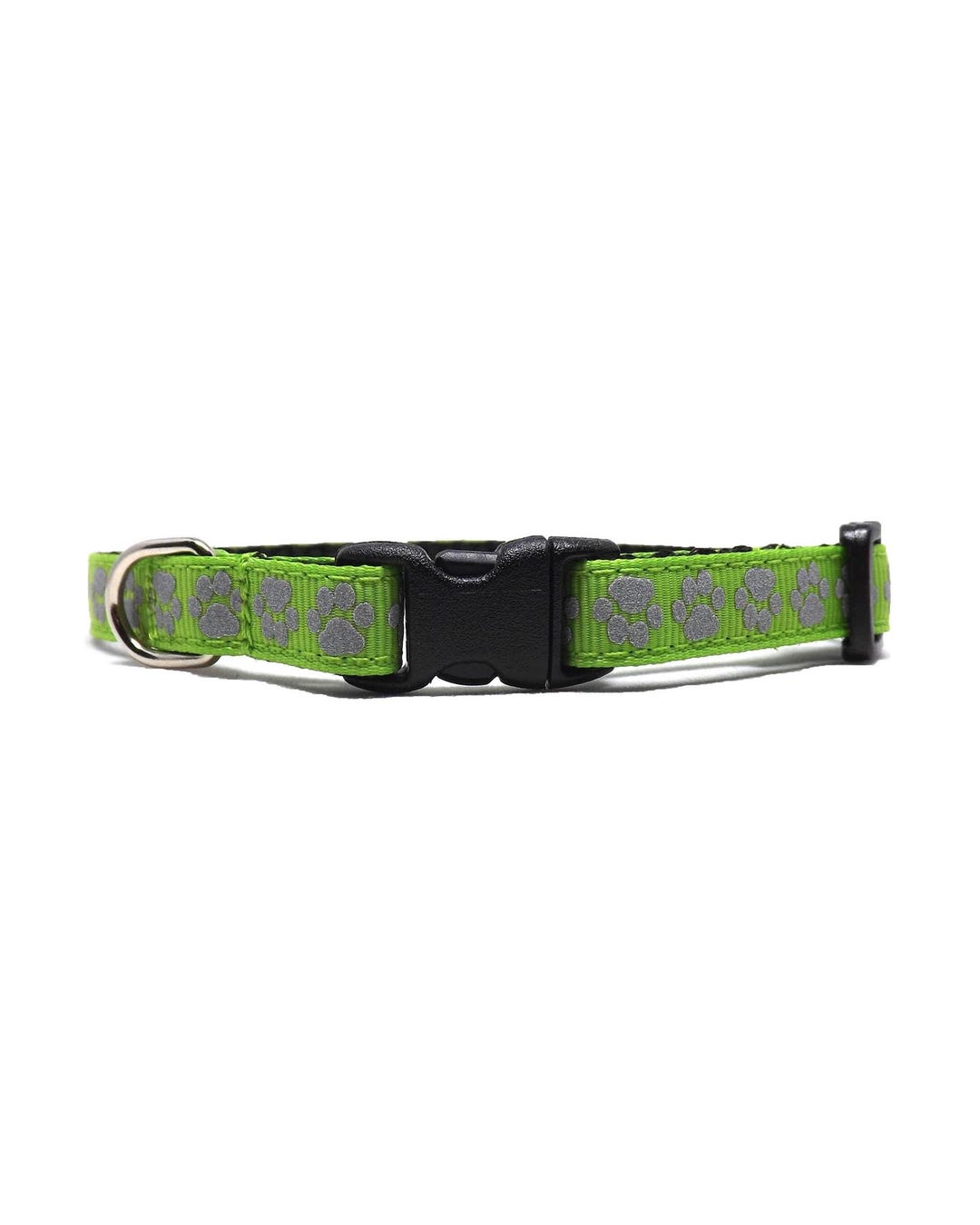Reflective Cat Collar, 'reflector Paw - Green', Breakaway Safety Collar ...