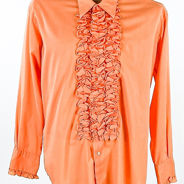 Ruffled Tuxedo Shirt - Etsy