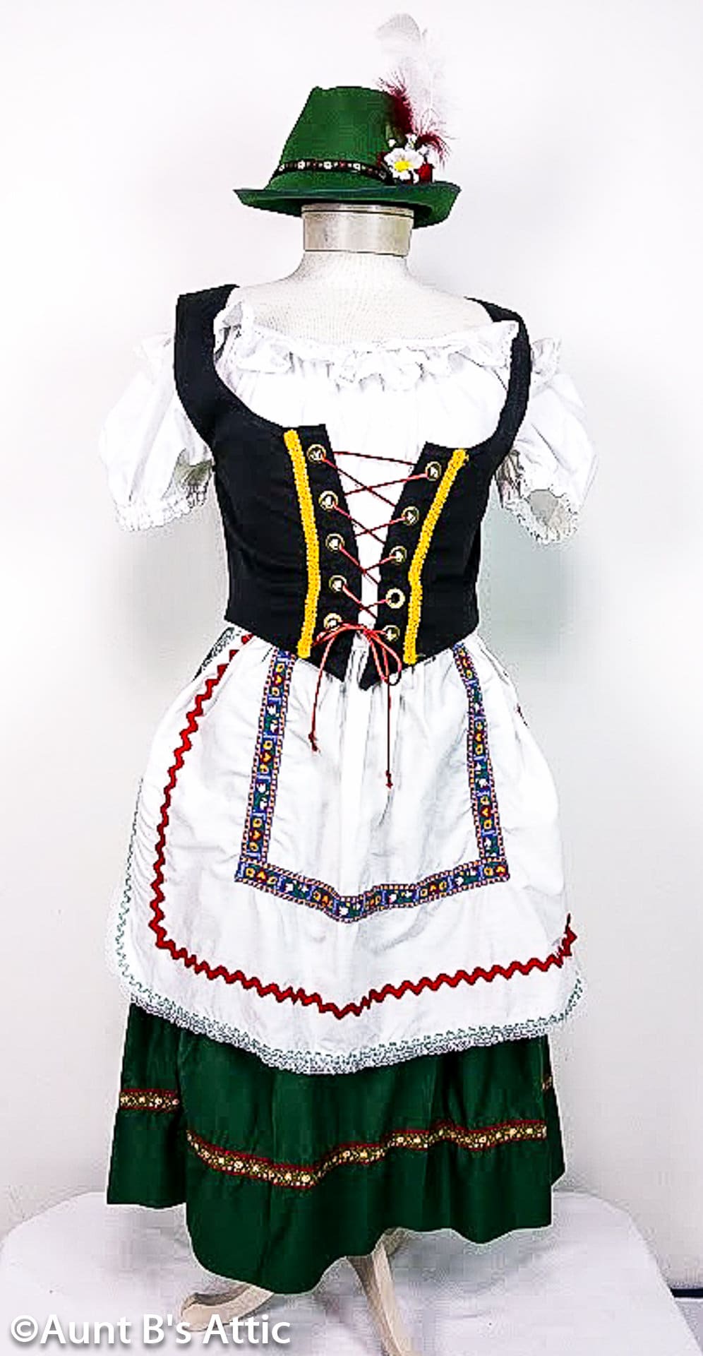 Oktoberfest German Fraulein Costume 5 Pc Handmade Ethnic Festival ...