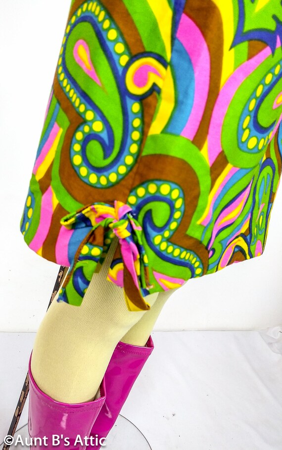 Super Groovy Vintage 60's Multi Color Neon Psychedeli… - Gem