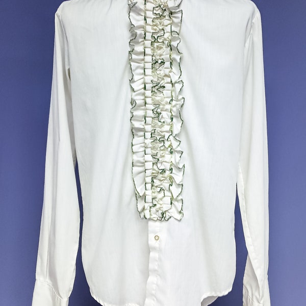 Ruffled Tuxedo Shirt - Etsy