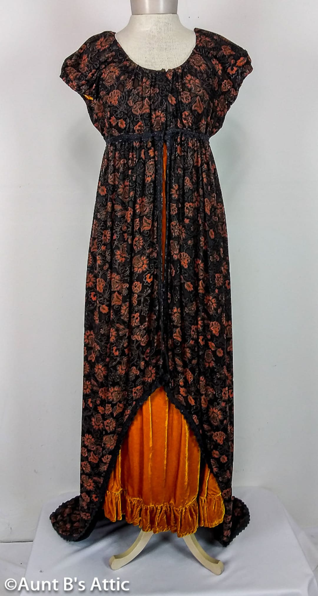 Victorian Romantic Era Costume Early 1800's 2 Pc Gown Vintage/handmade ...