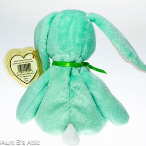 Ty Beanie Babies Vintage 1996 "hippity" Bunny Rabbit Mint Green Plush ...