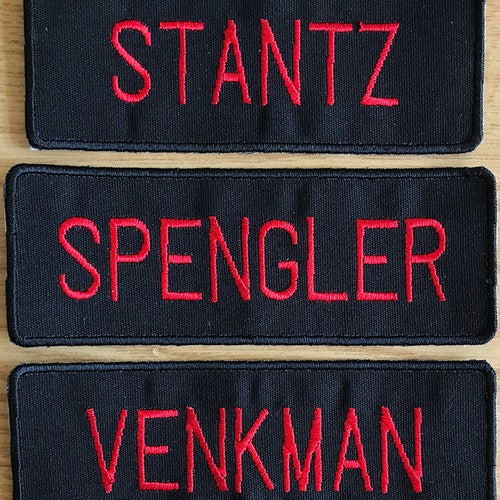 Ghostbusters Name Tag Patches CUSTOM YOUR NAME - Etsy
