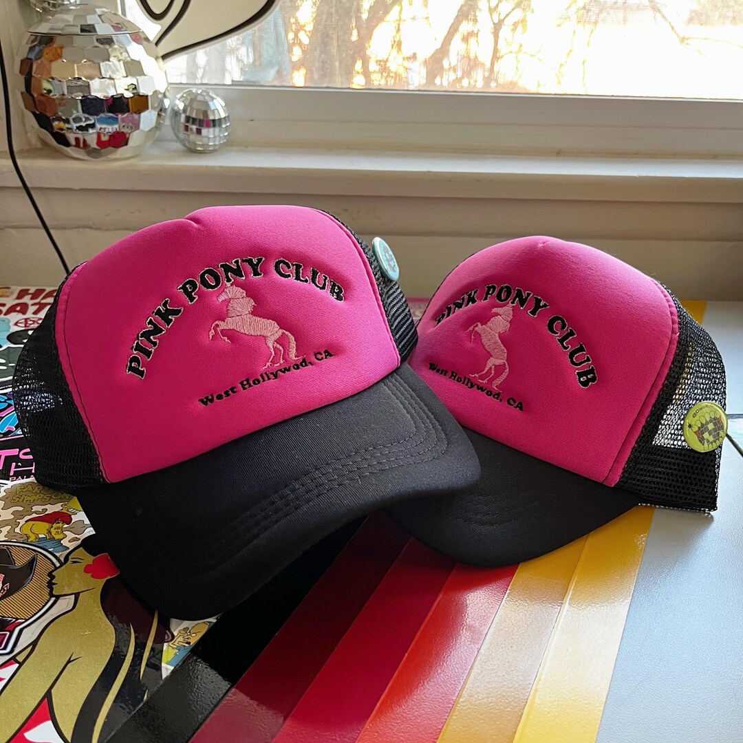 Pink Pony Club Embroidered Puffy Trucker Hat - Etsy