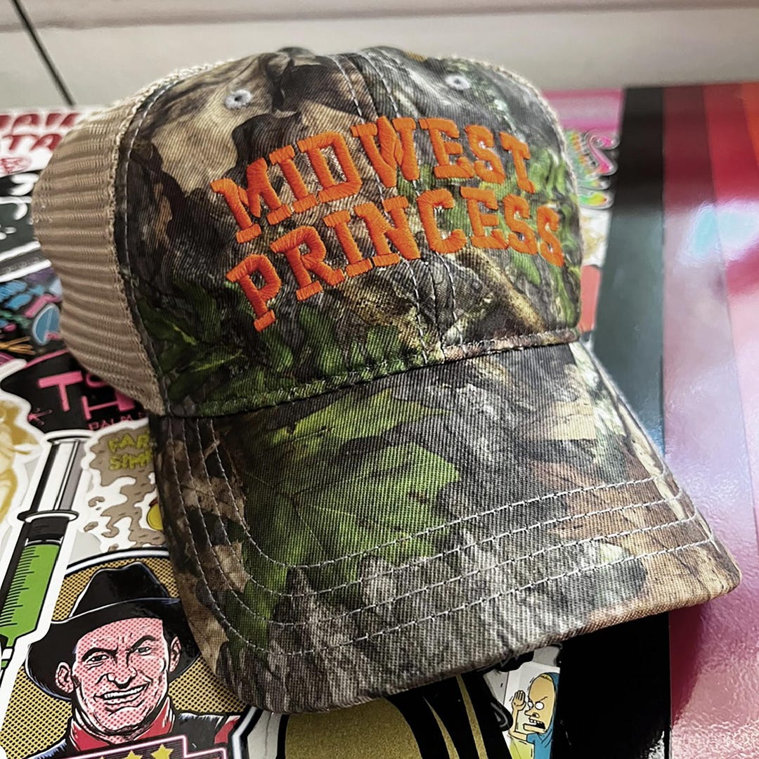 Midwest Princess Embroidered Camo Trucker Hat - Etsy