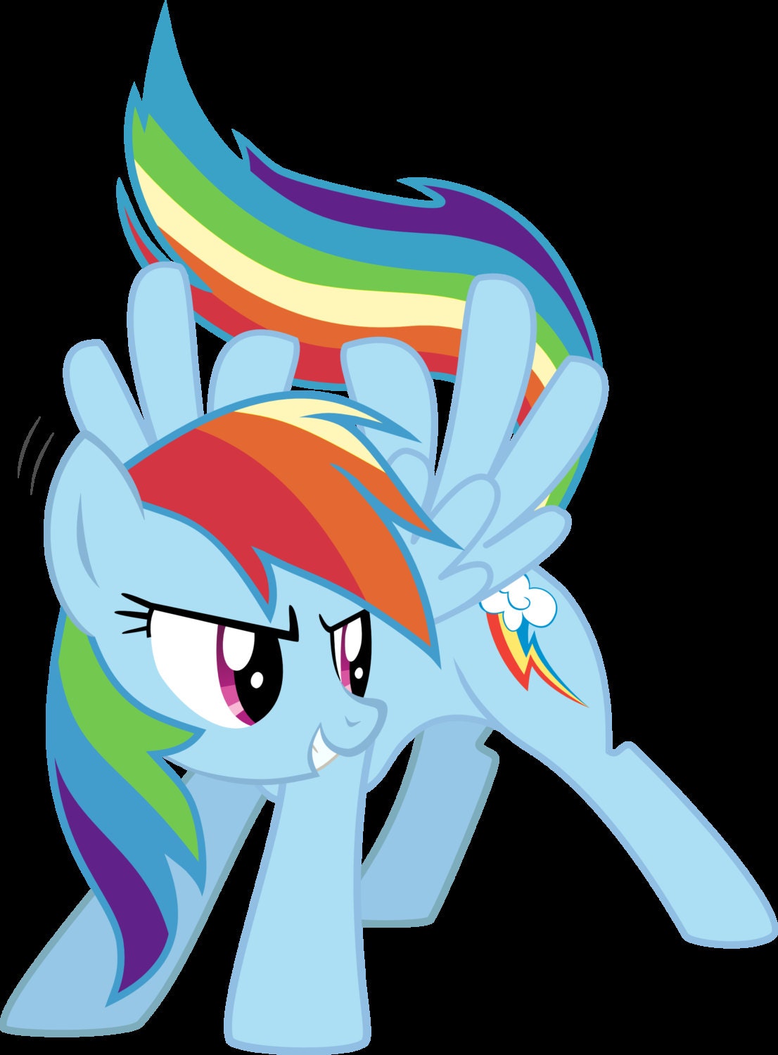 Rainbow Dash Running