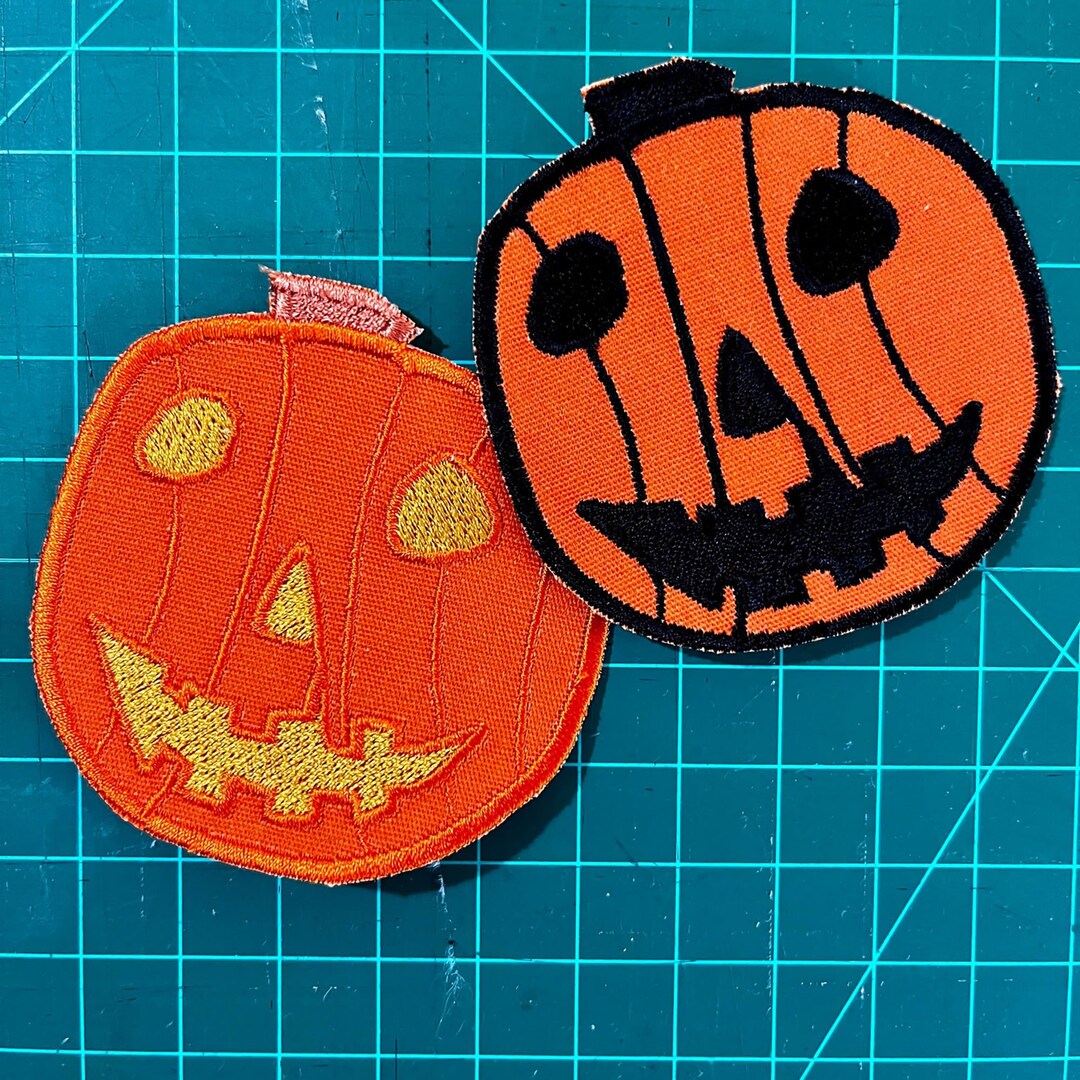 Halloween Jack-o-lantern Patch - Etsy