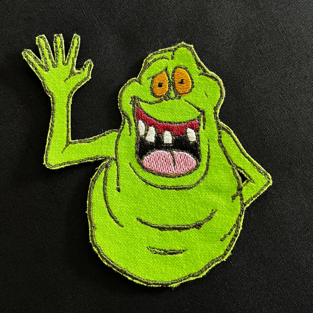 The Real Ghostbusters Slimer Design Patch - Etsy