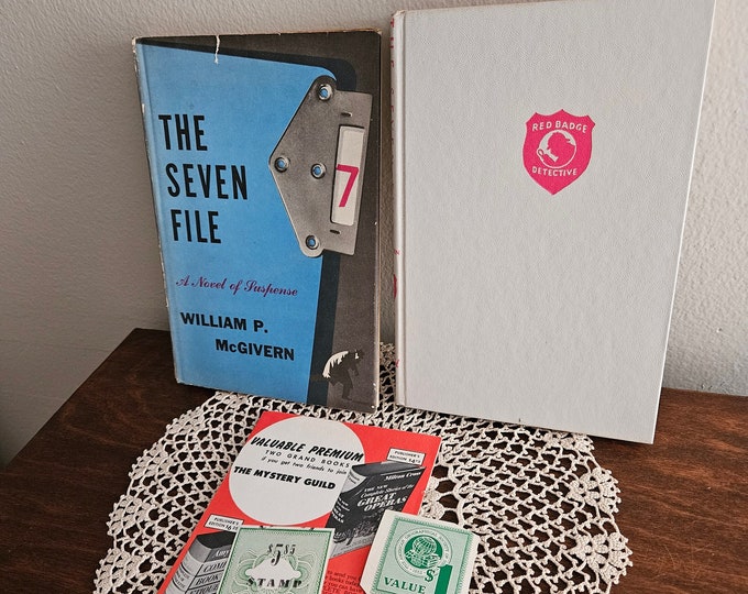 The Seven File 1950 Book Club Edition by William P. Mcgivern Red Badge ...