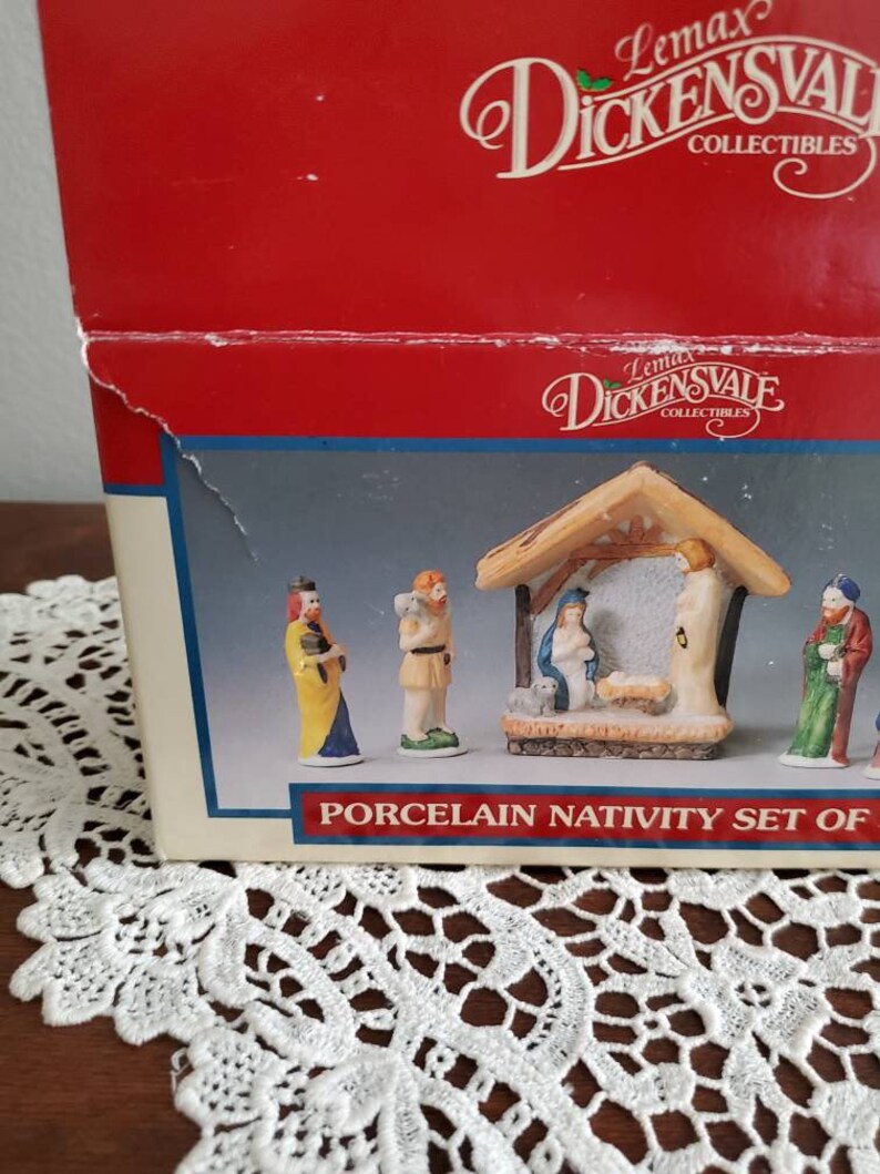 Vintage Lemax Dickensvale Nativity Scene Miniature Porcelain - Etsy