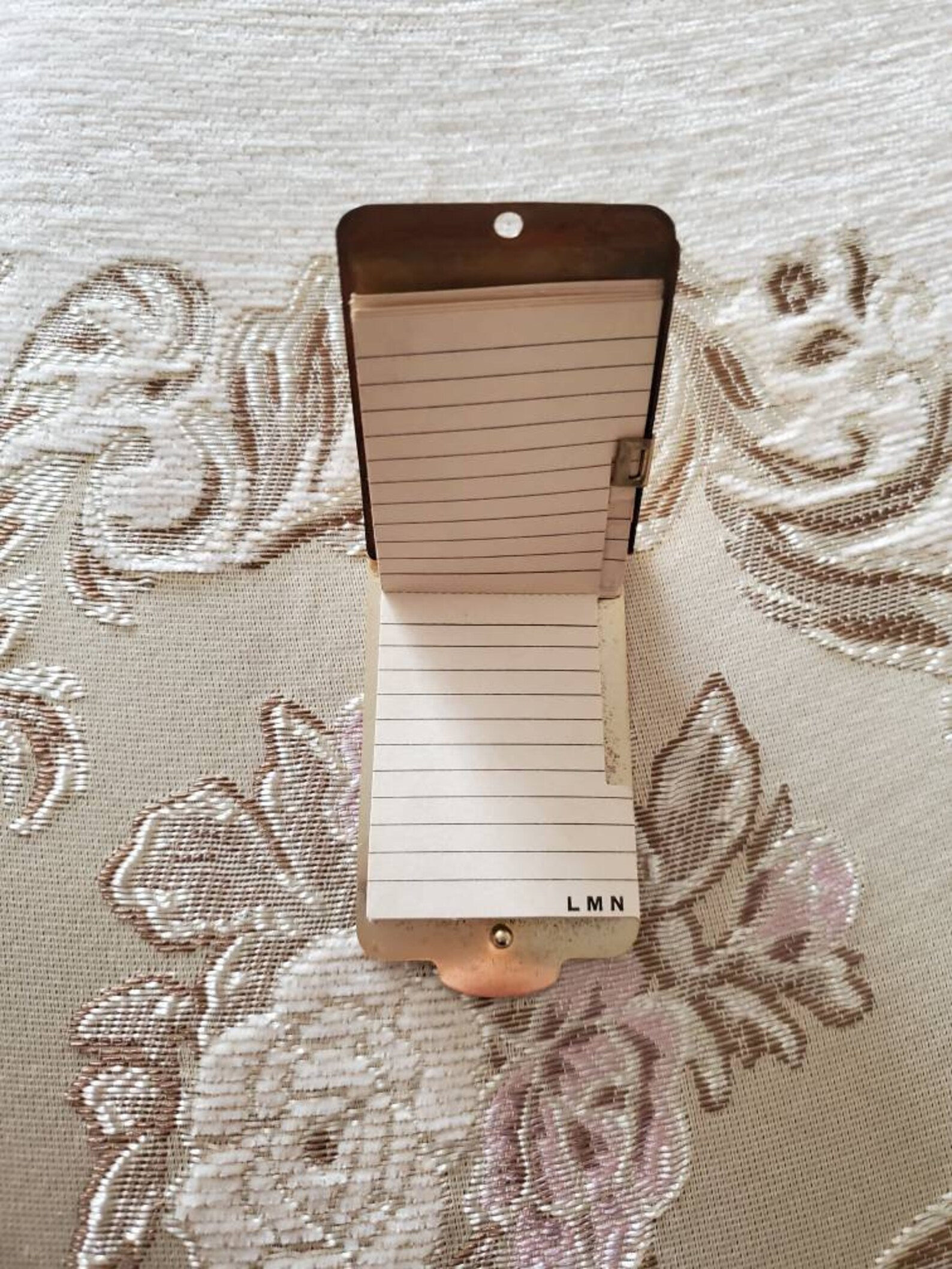 Vintage Red and White Rhinestone Flip Address Book Pop-up Phone Number ...