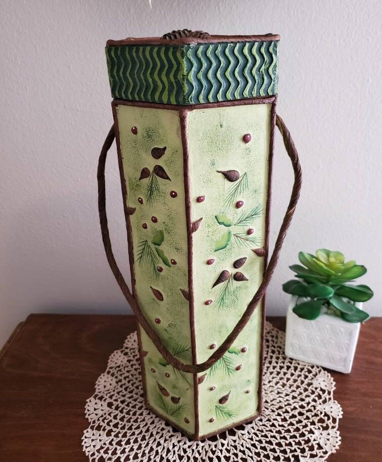 Vintage Wine Canister Slipper Storage Box Holiday Gift - Etsy