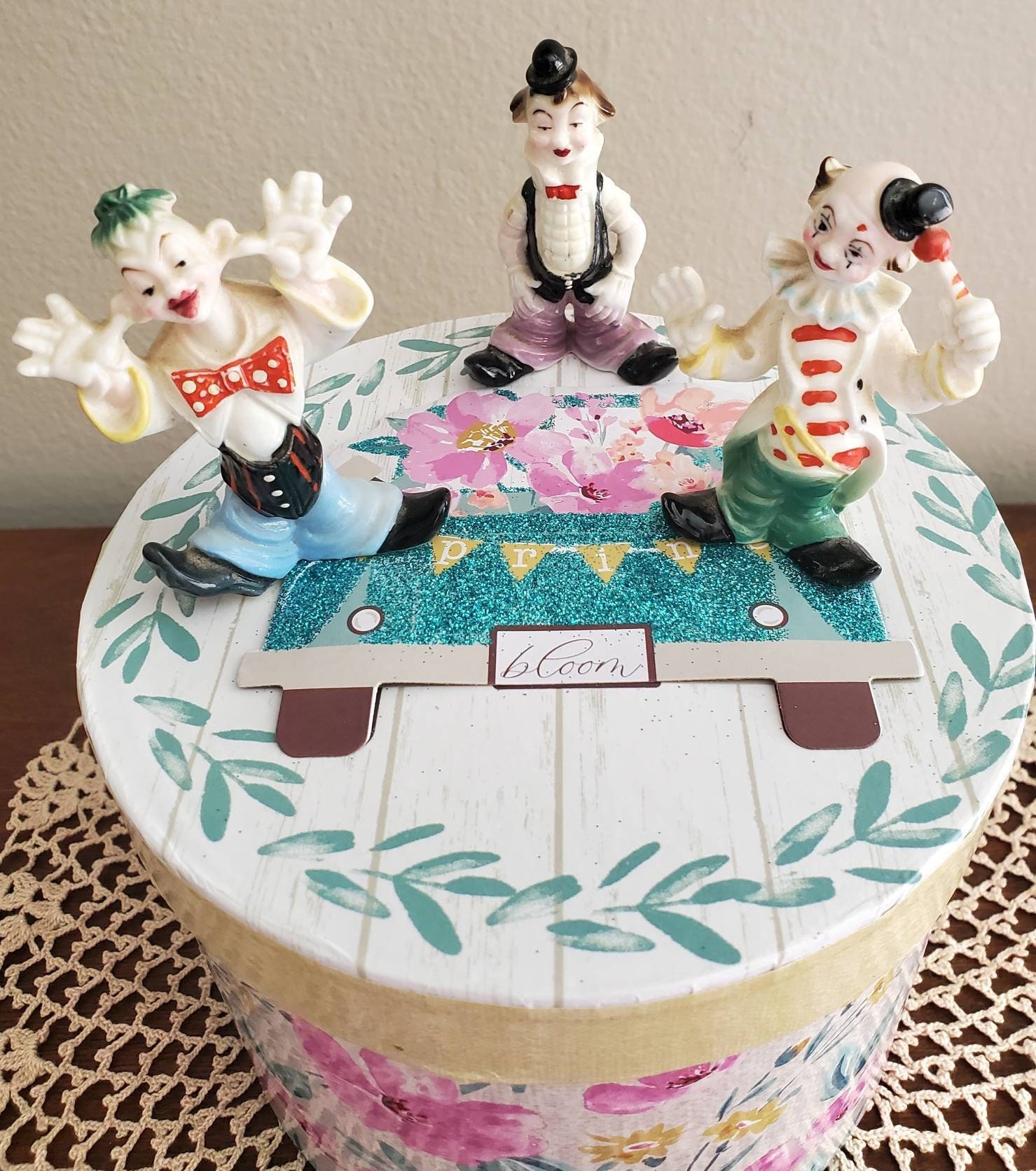 Vintage Clown Fine China Figurine Trio Made in Japan Clowns Miniature ...