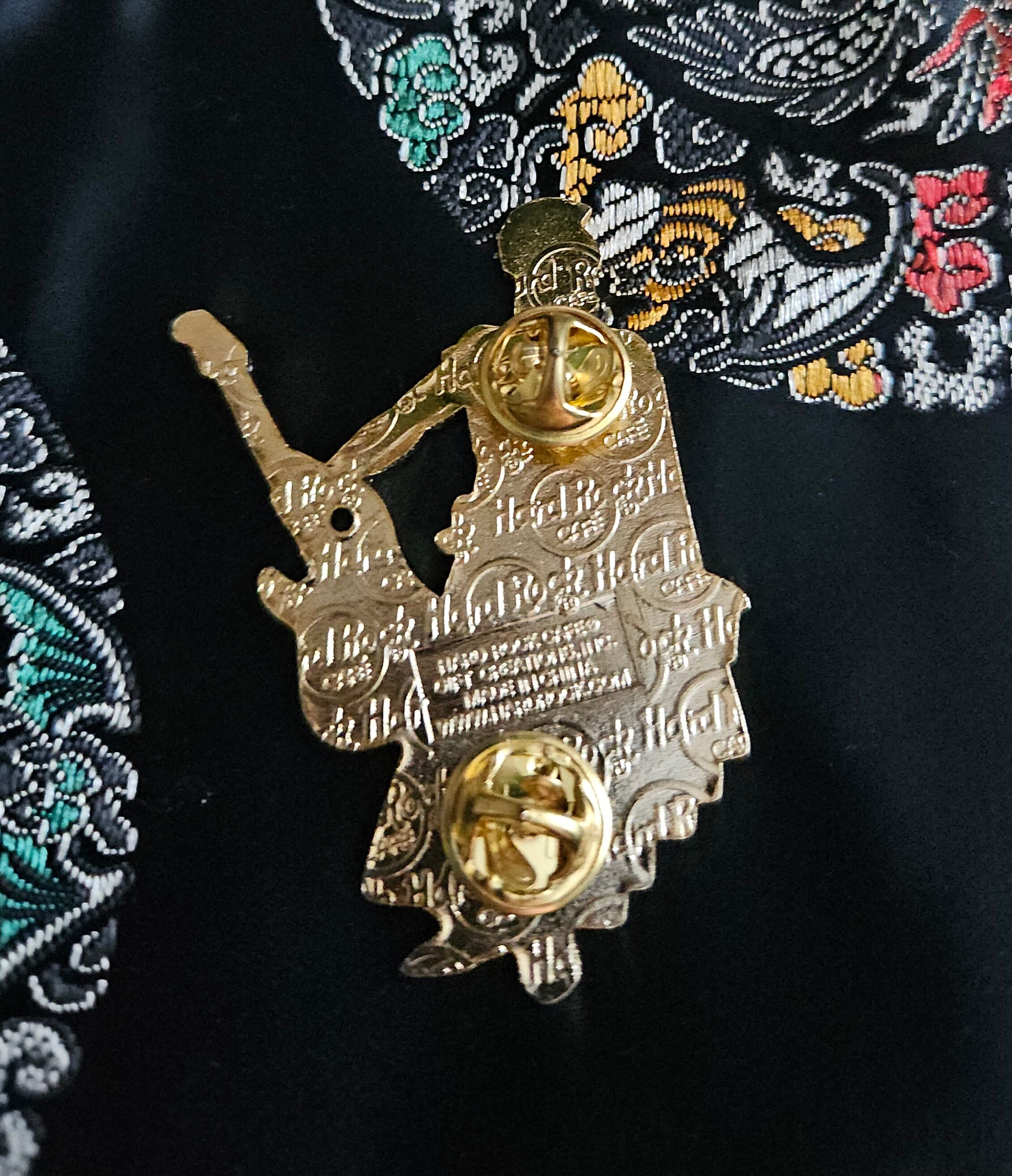 Vintage Hard Rock Cafe Rome Caesar Guitar Enameled Pin HRC Collectible ...