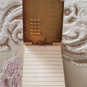 Vintage Red and White Rhinestone Flip Address Book Pop-up Phone Number ...