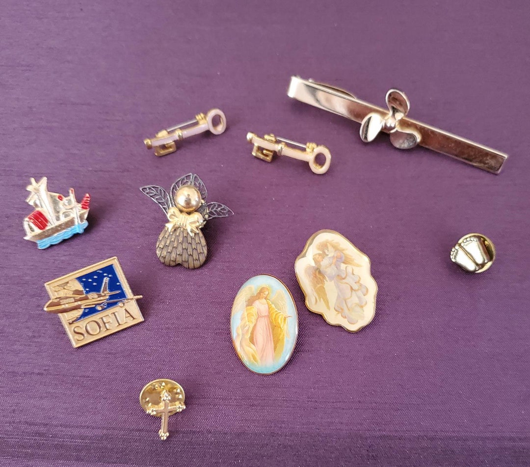 Vintage Collar and Lapel Pins Newborn Pin Propeller Tie - Etsy