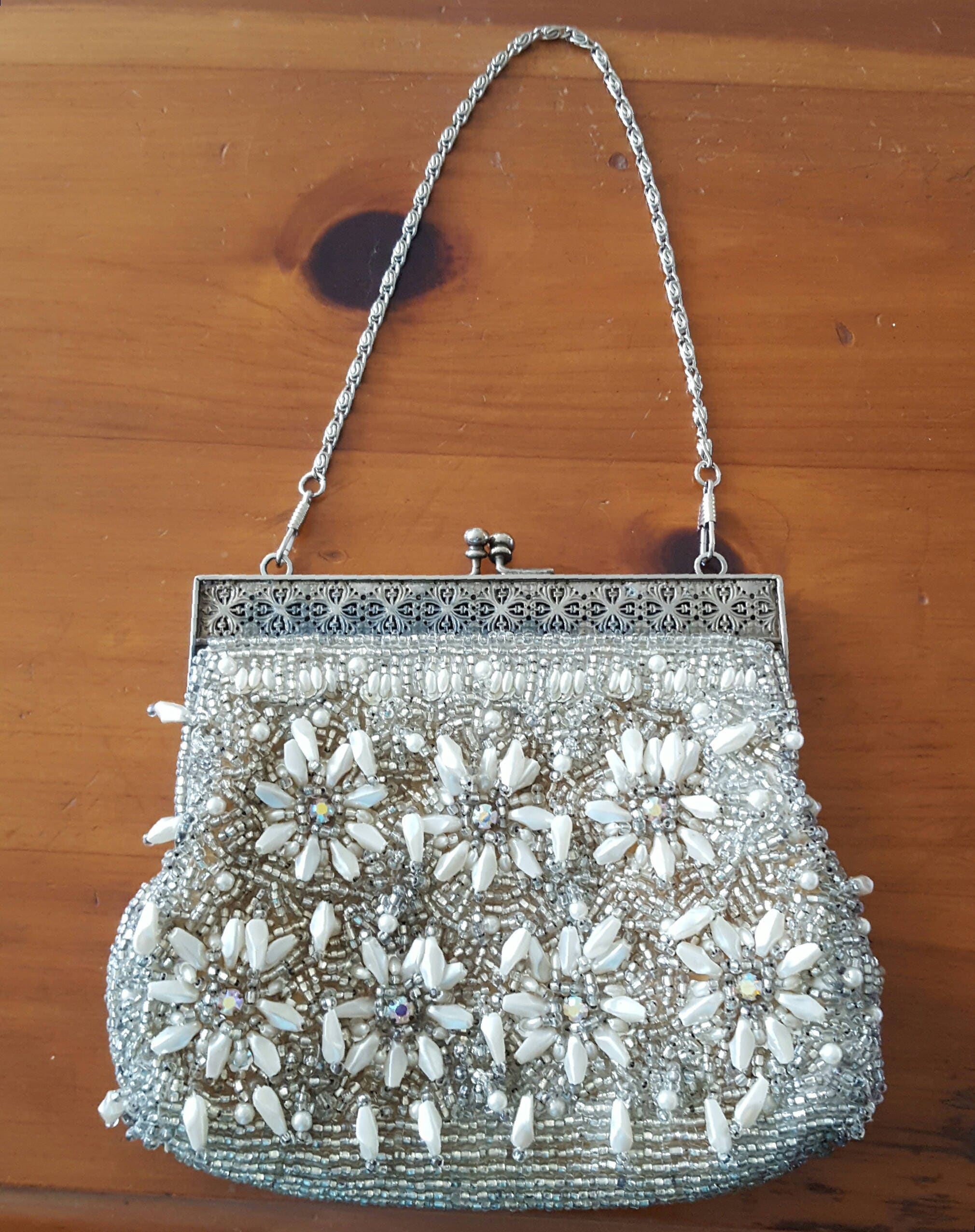 Vintage Prom Purse Wedding Purse Bridal Accessory Vintage Evening Bag ...