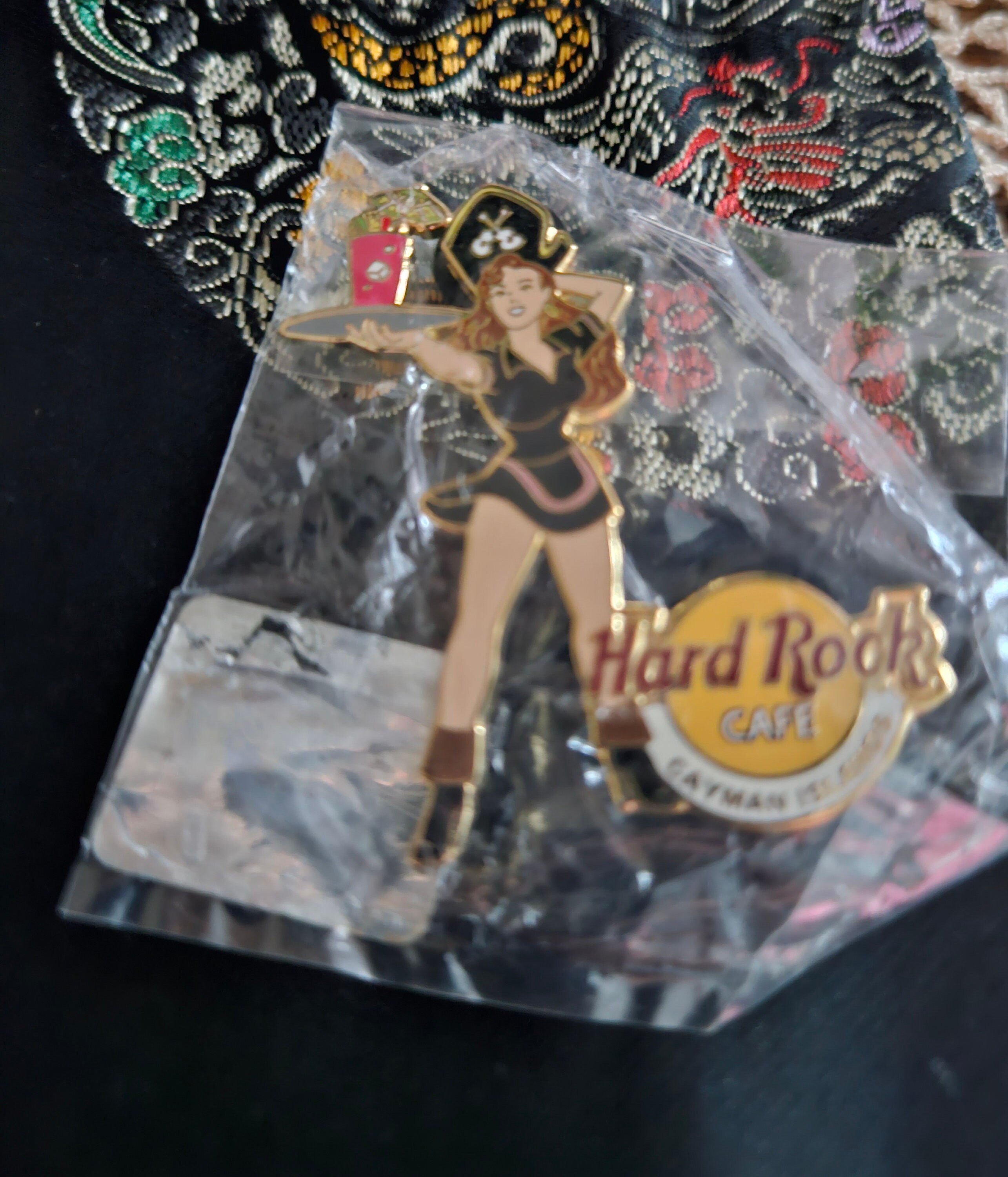 Vintage Hard Rock Cafe Cayman Islands Collectible Pin Hard Rock Cafe Girl Of Rock 2003 Series 