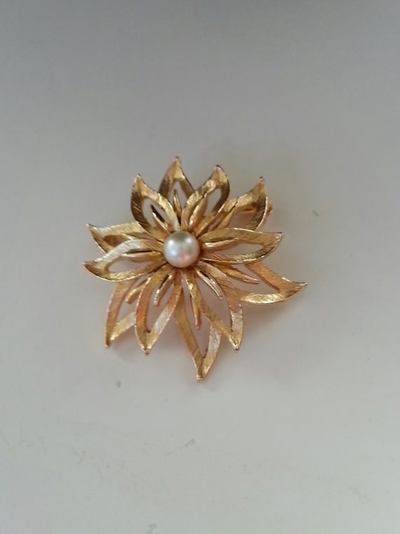 Vintage lisner brooch 1960s - Gem