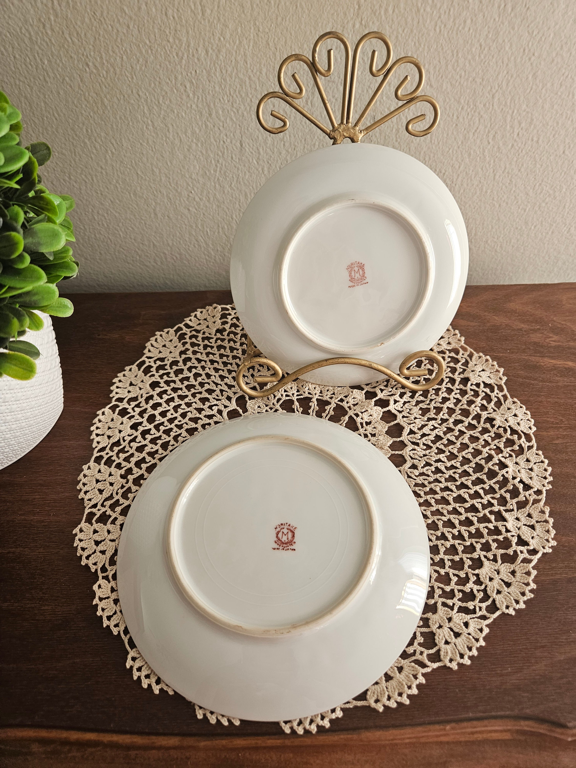 Vintage Noritake Morimura Desert Plates Hand-painted Noritake Desert ...