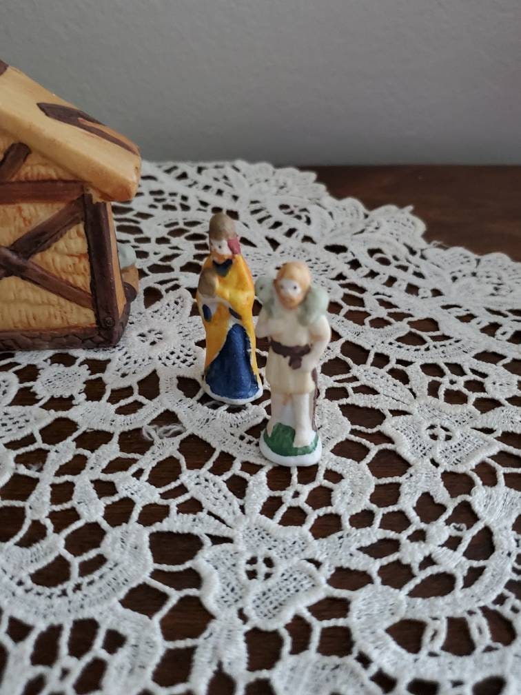 Vintage Lemax Dickensvale Nativity Scene Miniature Porcelain - Etsy