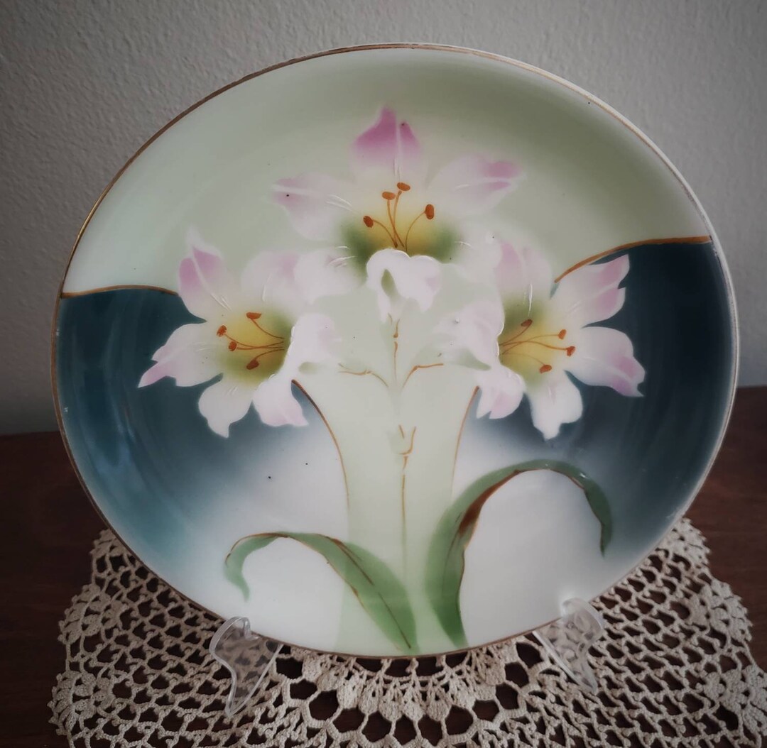 Vintage C.T. Altwasser Plate Made in Germany Beautiful Flower Plate ...