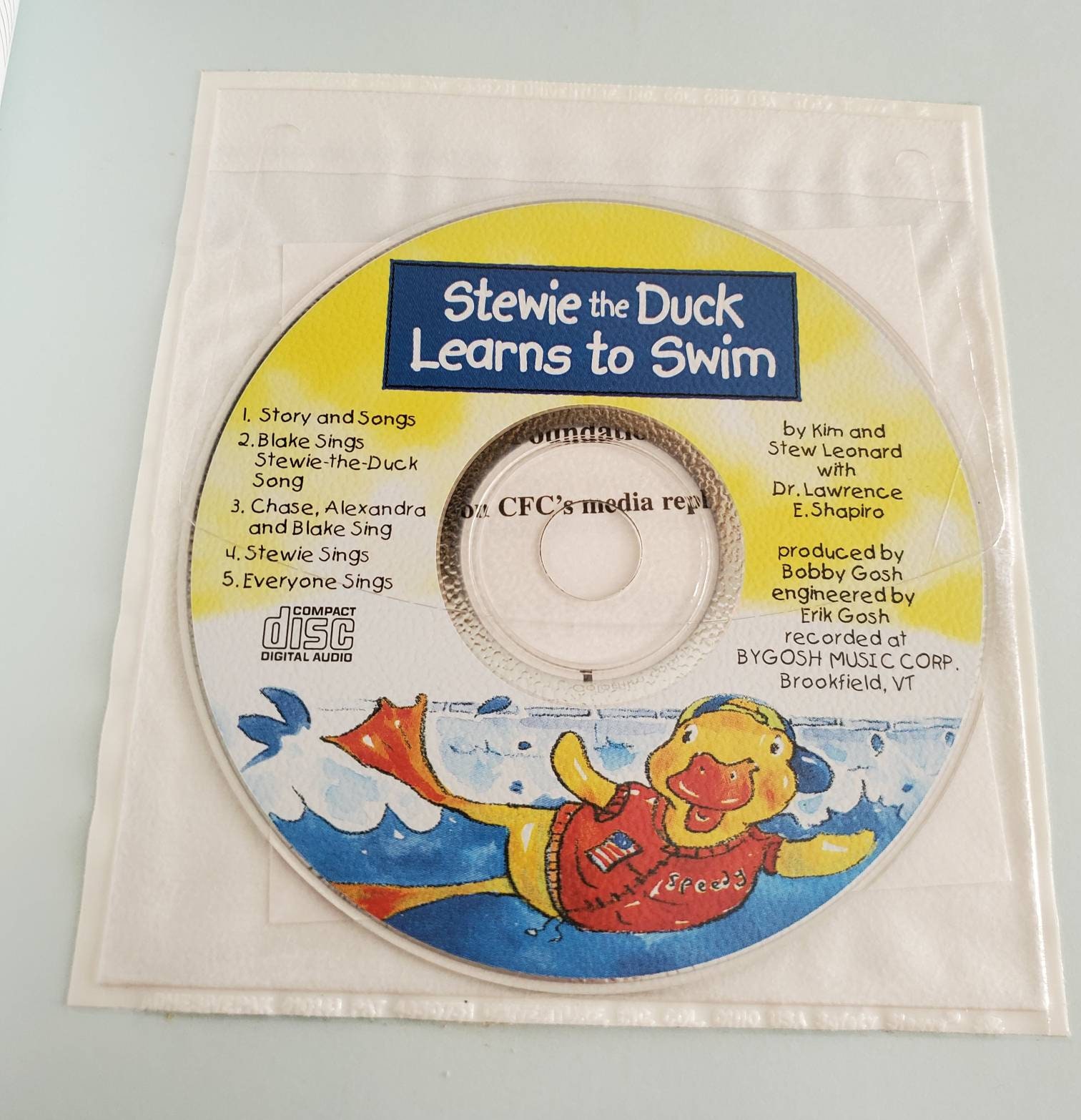 Vintage Stewie the Duck Learns to Swim Book/cd Set for Kids A Child's ...