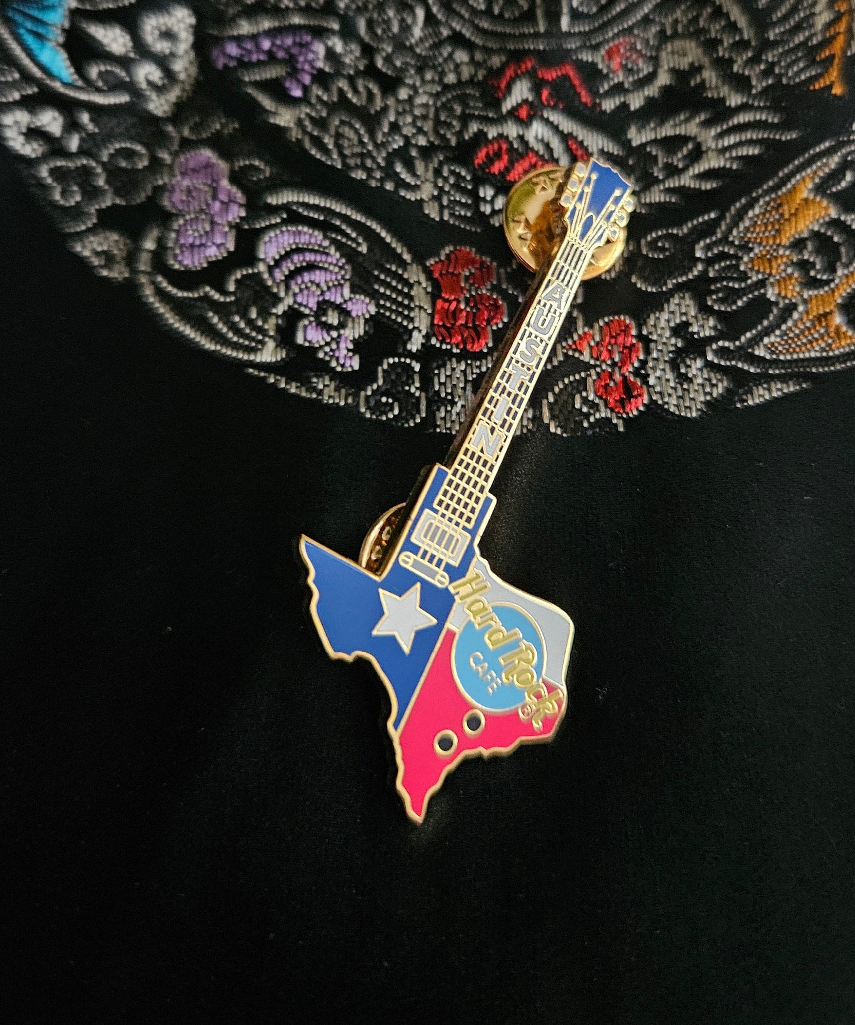 Vintage Hard Rock Cafe Austin, Texas, Guitar Pin Austin, Texas, Hard ...