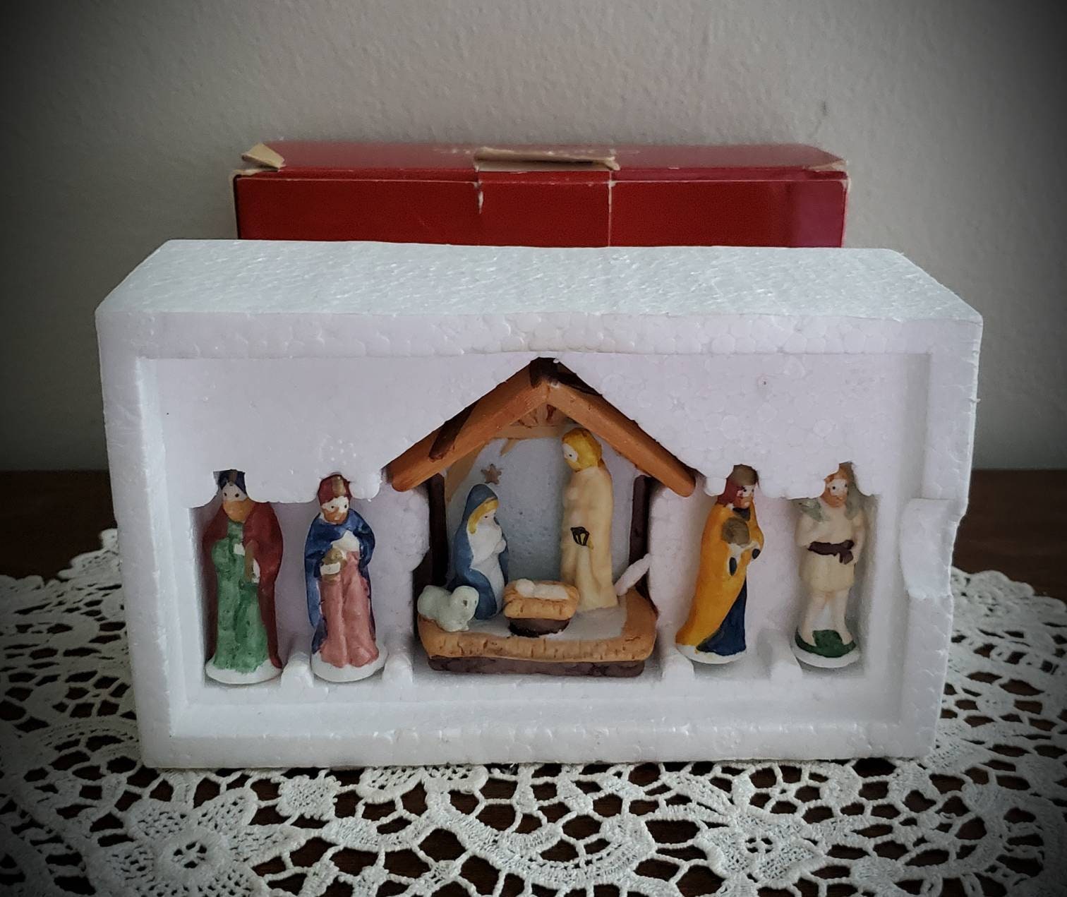 Vintage Lemax Dickensvale Nativity Scene Miniature Porcelain - Etsy