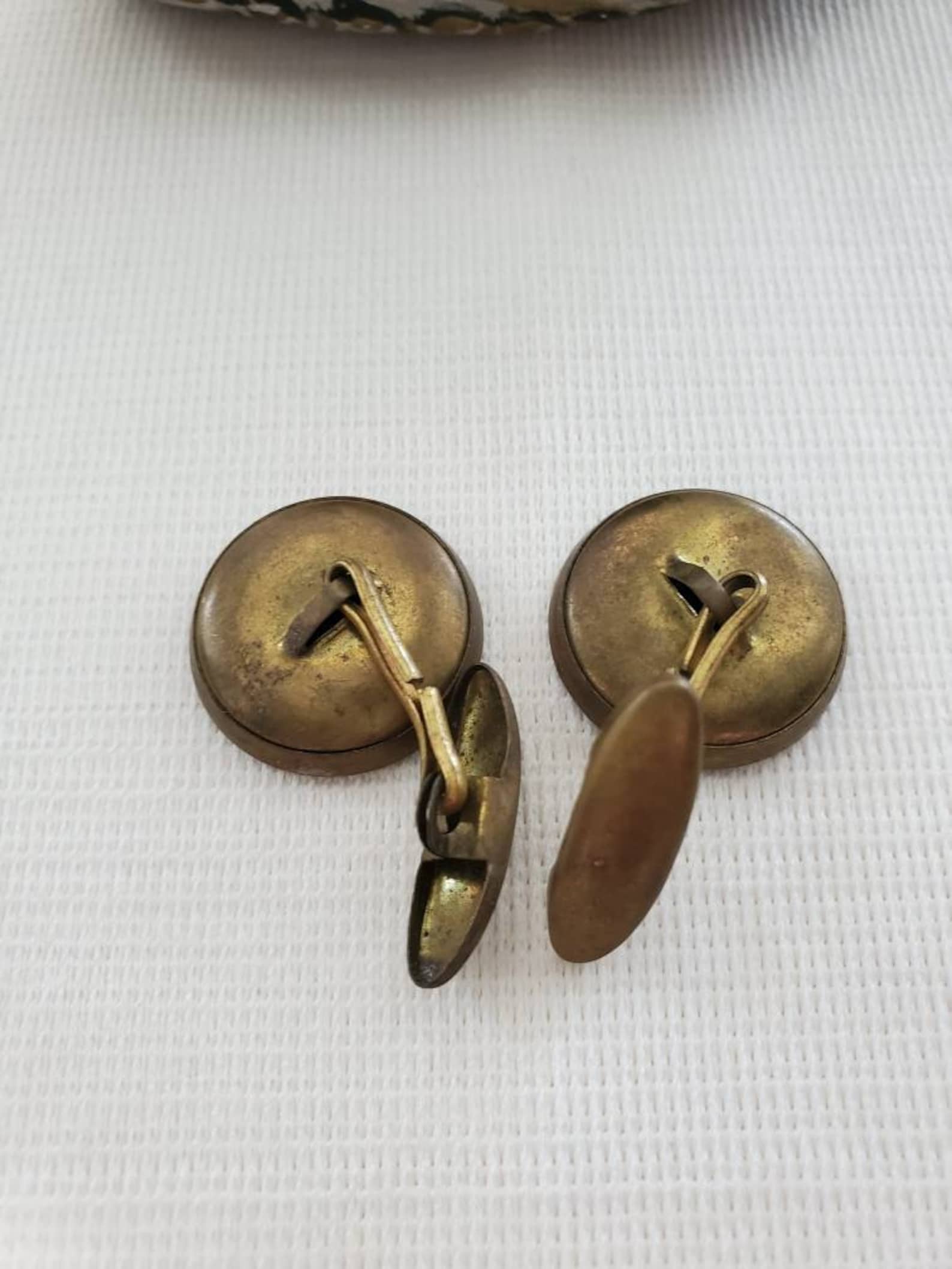 Vintage Chain Link Cufflinks 1930s Cufflinks Ancient Chinese Junk Ship ...