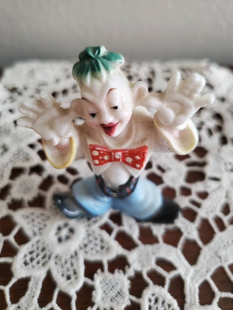Vintage Clown Fine China Figurine Trio Made in Japan Clowns Miniature ...
