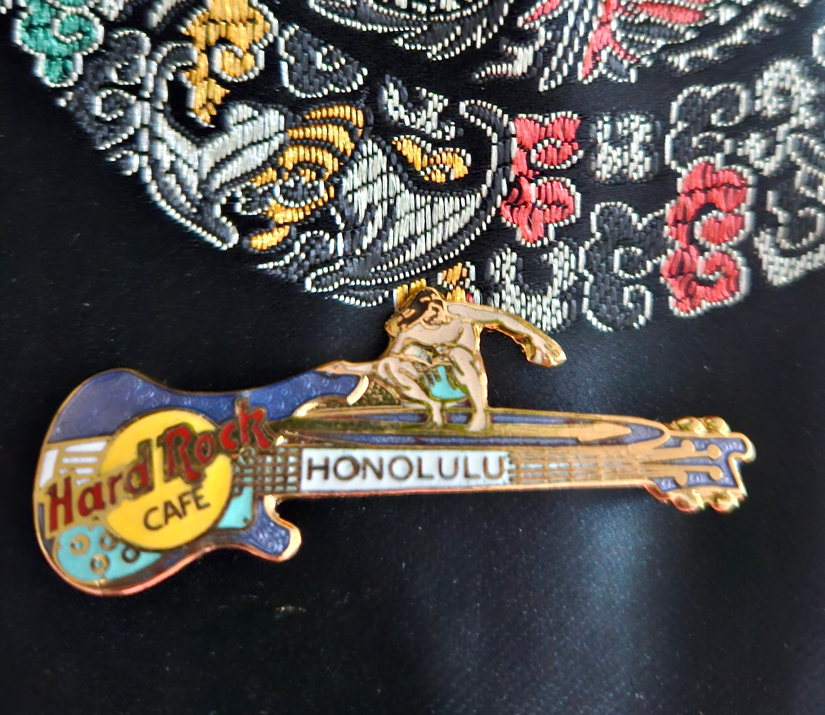 Vintage Hard Rock Cafe Honolulu Enamel Lapel Pin Hard Rock Cafe ...