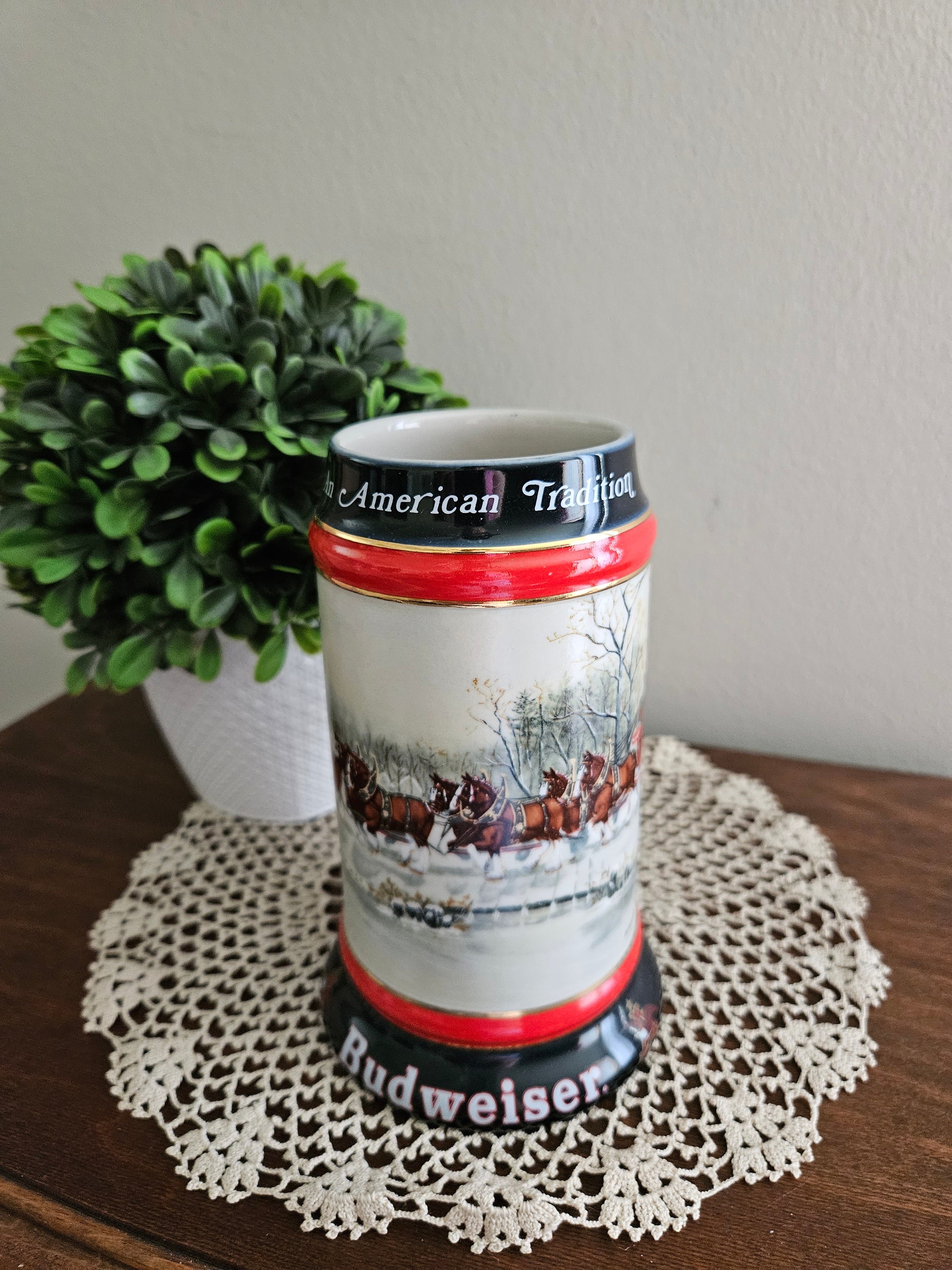Vintage 1990 Budweiser Collector's Series Stein an - Etsy