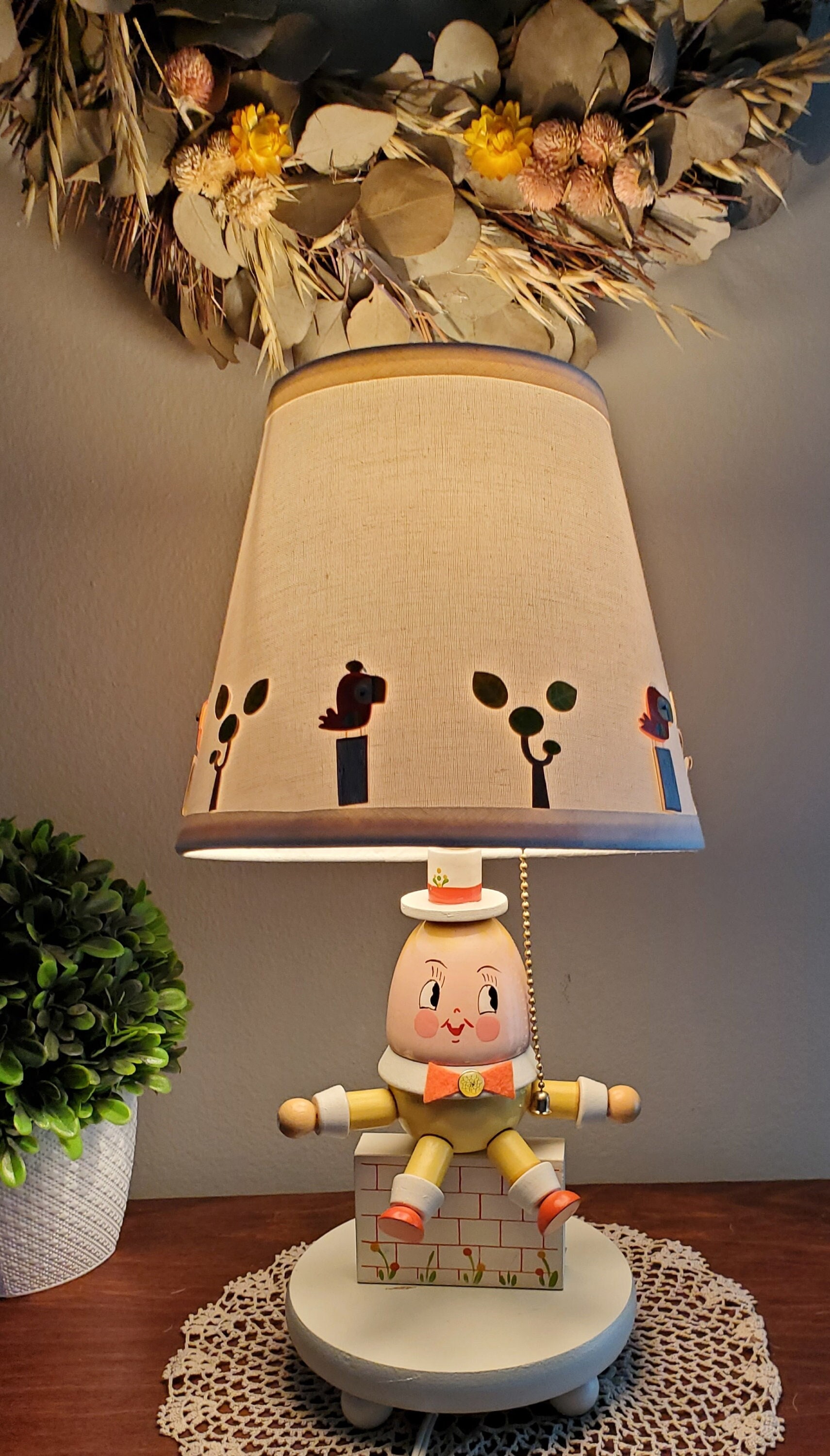 Vintage Humpty Dumpty Nursery Lamp Baby Room Decor Newborn Gift Baby ...