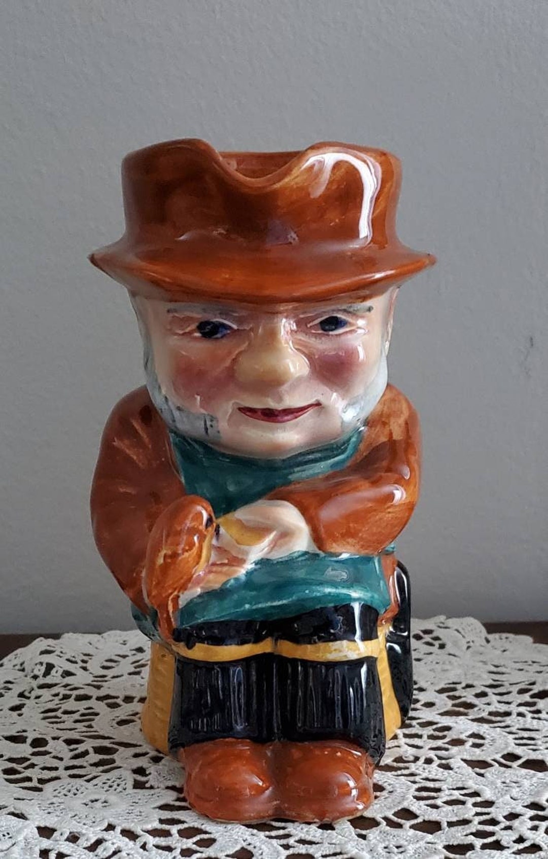 Vintage Toby Mug Jug Creamer - Shorter and Son - 6" Figural Mug ...