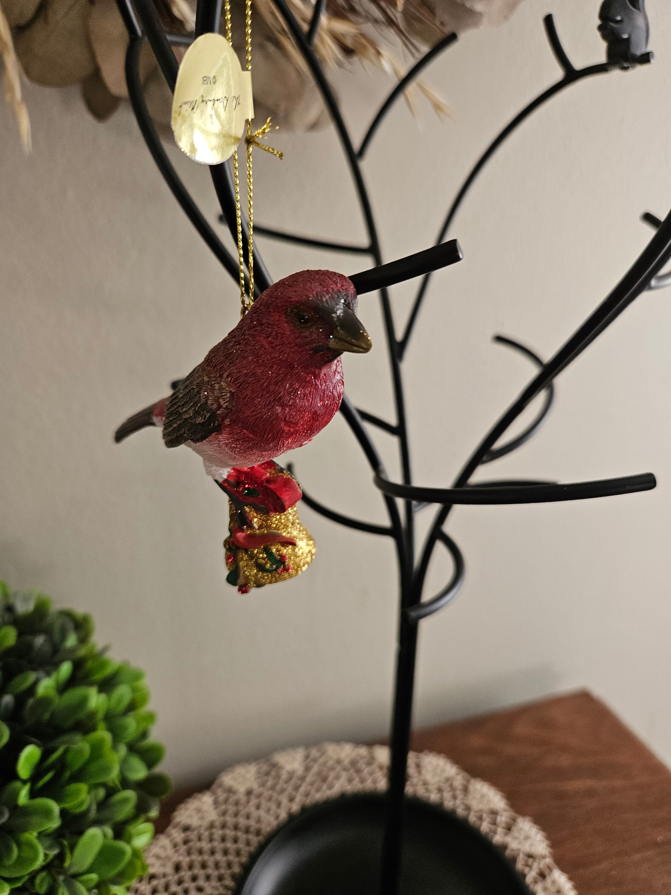 Vintage Danbury Mint Purple Finch Songbird Ornament Purple Finch Bird ...