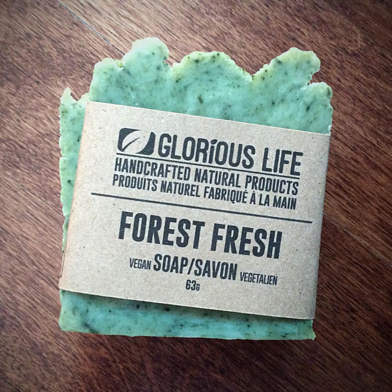 Natural Soap FOREST FRESH Soap 1 Bar 2.2oz./63g Vegan - Etsy