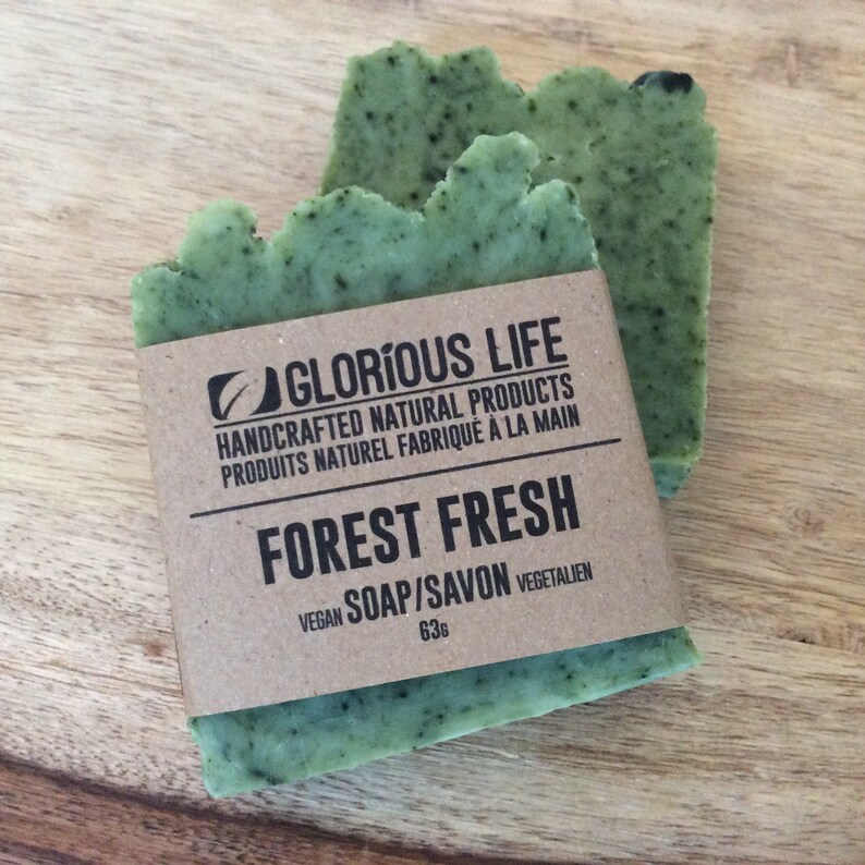 Natural Soap FOREST FRESH Soap 1 Bar 2.2oz./63g Vegan - Etsy