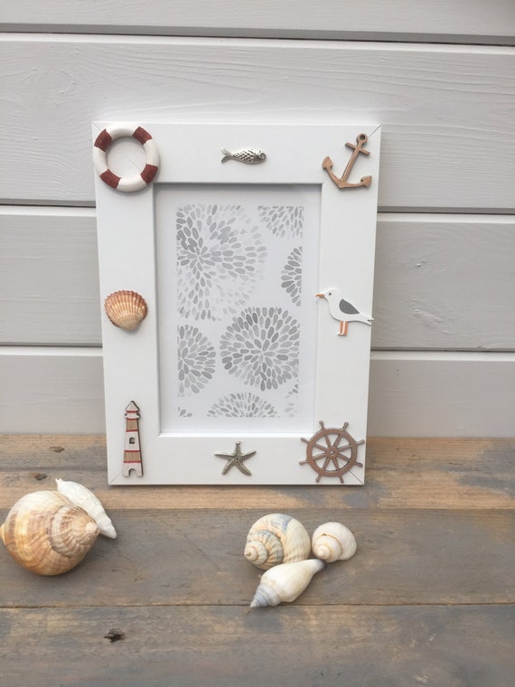 Seaside Photo Frames-beach Photo Frame-anchor & Ships | Etsy