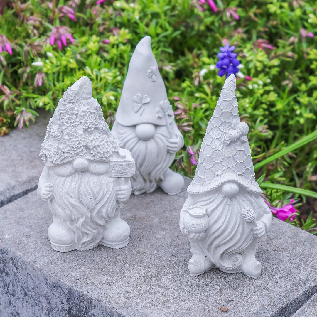 Small Gnomes for the Garden Made of Concrete Decoration Balcony Terrace ...