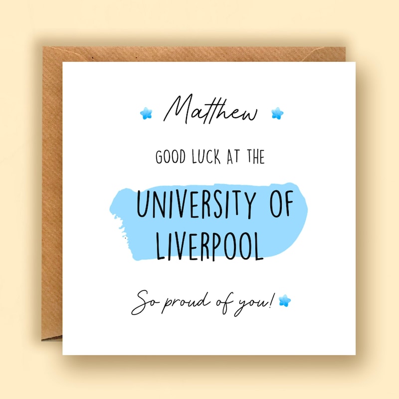 Good Luck at University Card - Etsy UK