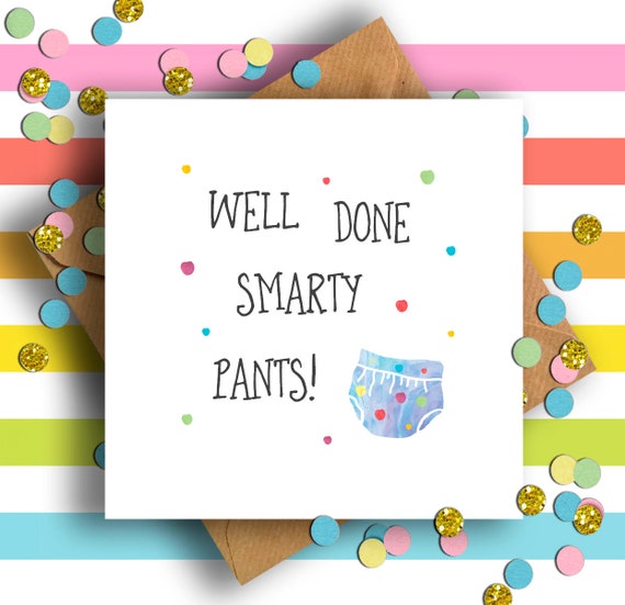 Well Done Smarty Pants Card Graduation Card Card for | Etsy