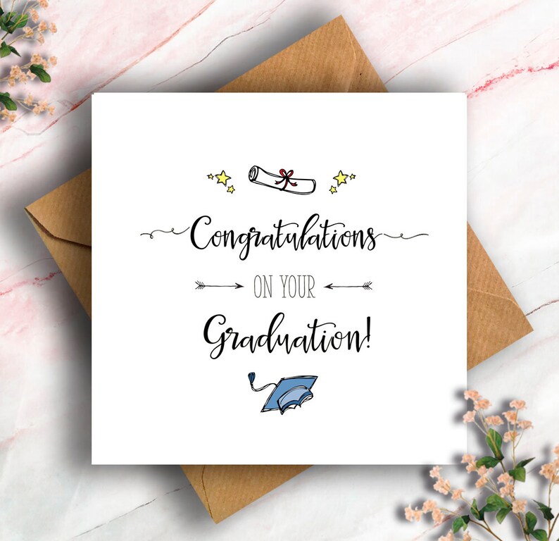 Congratulations on Your Graduation Card - Etsy