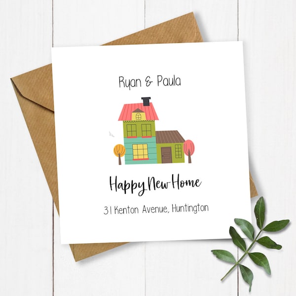 Personalised First Home Poem Card, New House Card, Moving House Card ...