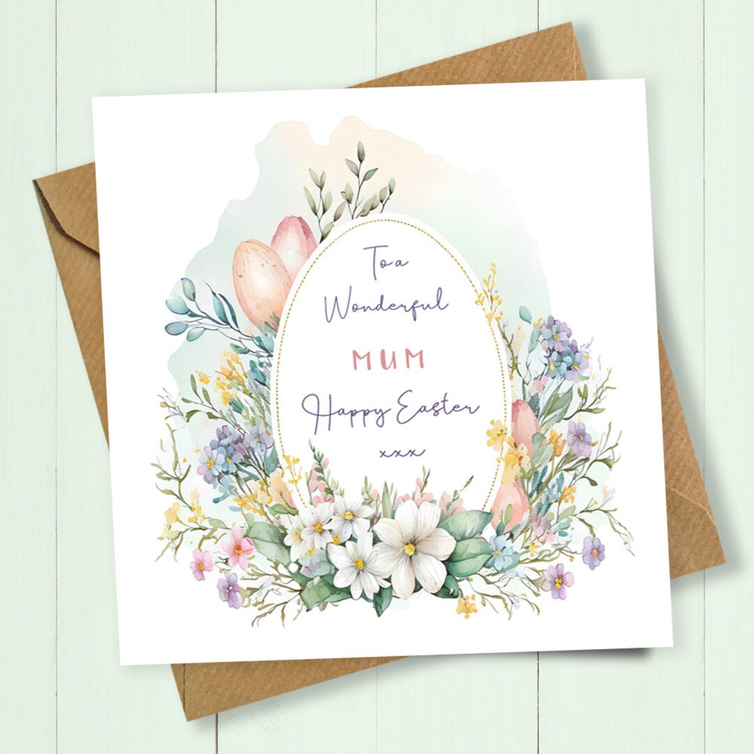 Mum Egg Easter Card, Mummy Easter Card, Easter Card for Mum, Mommy ...