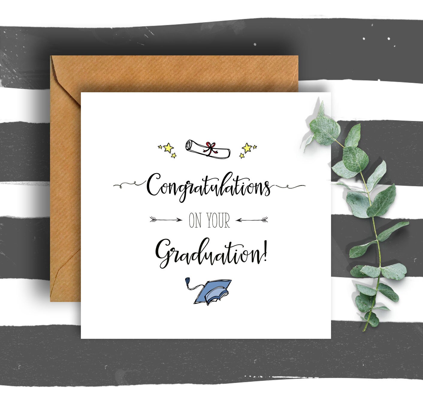 Congratulations On Your Graduation Card | Etsy